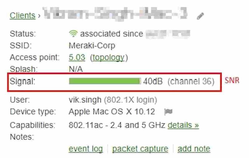 SID/RSSI/SNR | Start-NW