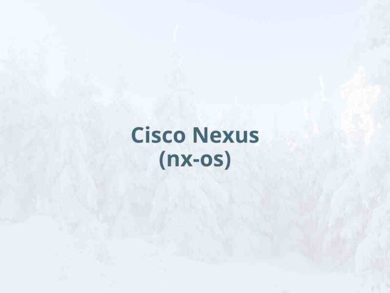 Cisco Nexus “feature”コマンド一覧 | Start-NW